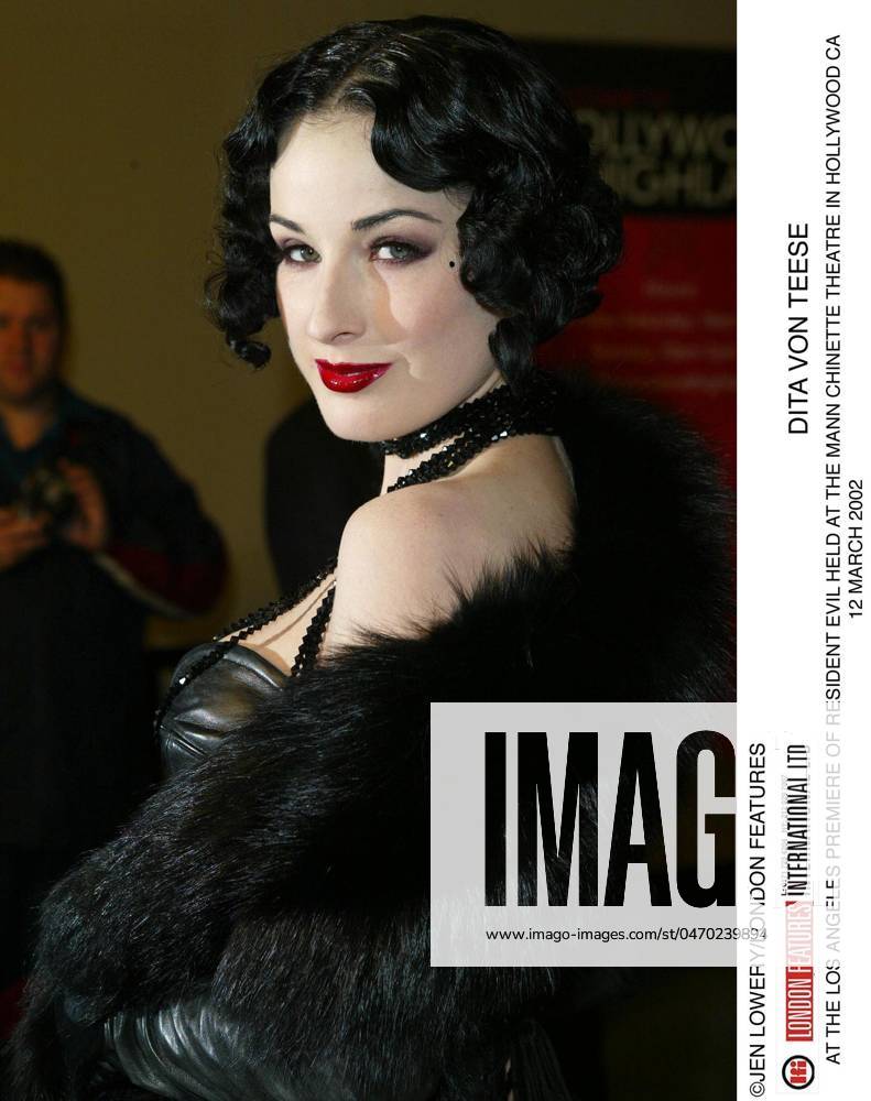 RESIDENT EVIL PREMIERE LA DITA VON TEESE ARRIVING AT THE LOS ANGELES ...