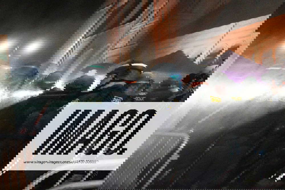 Los Angles, California, USA: CHP officers in riot gear take down a pro ...