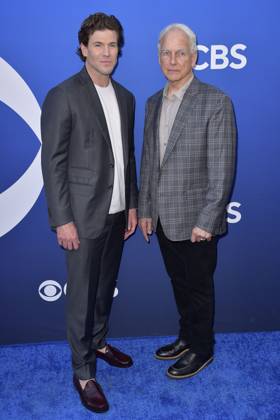 Sean Harmon with father Mark Harmon at the CBS Fall Schedule ...