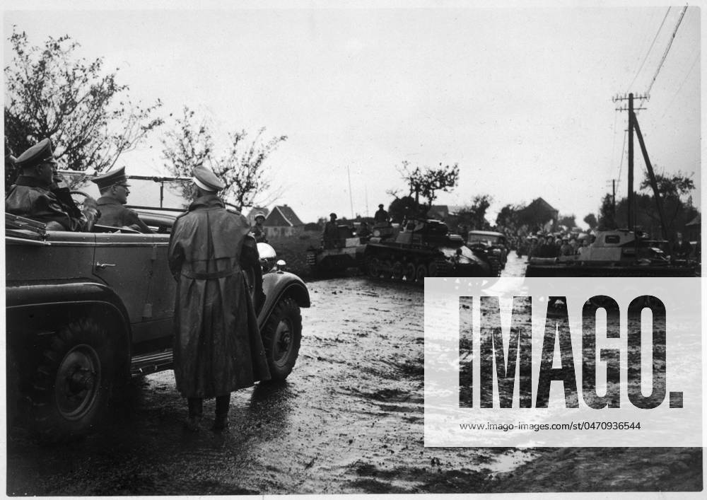 HITLER AT MACKLENBURG Hitler and General von Fritsch at the great ...