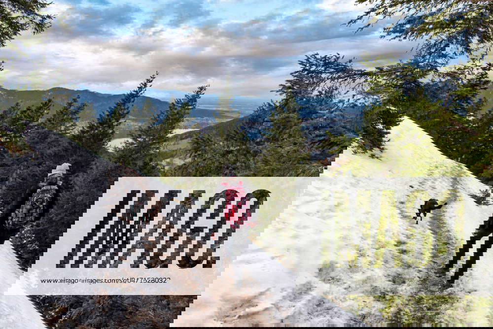 Hiking during early spring in the Bavarian alps Hiking during early ...