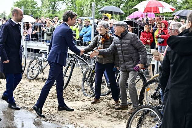 Prime Minister Gabriel Attal NEWS Inauguration of the Camelat Bridge ...
