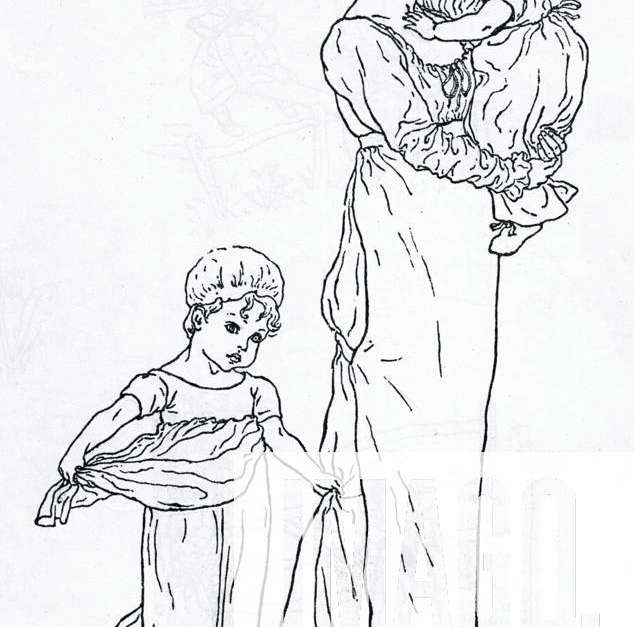 Kate Greenaway Pages from A Painting Book . Depicting an outline ...