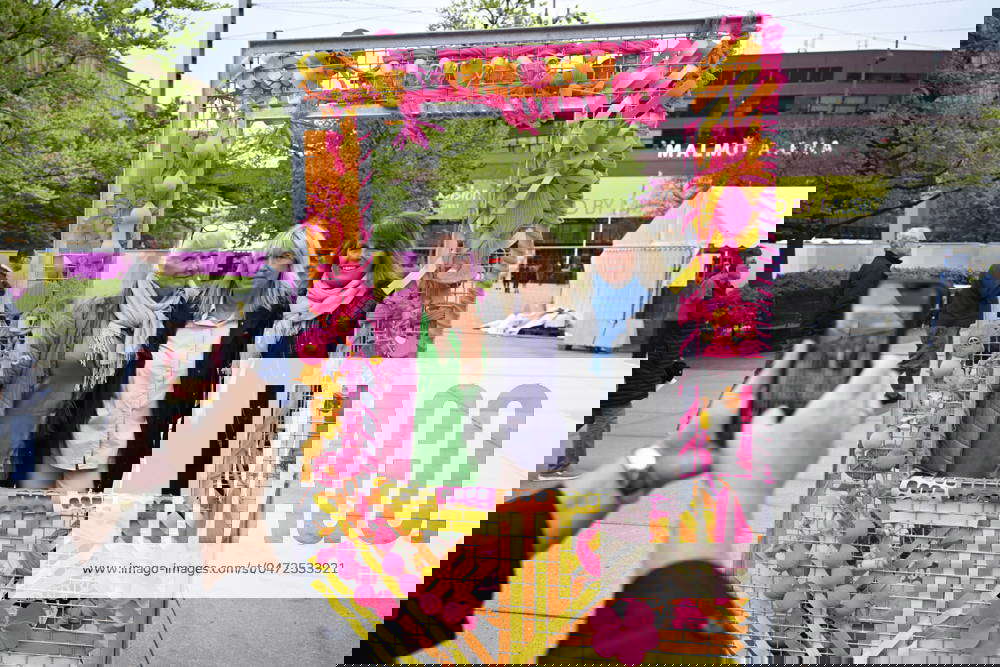 MALMÖ, SWEDEN 20240506 Anna Lena, Katarina and Carina from Umea on site ...