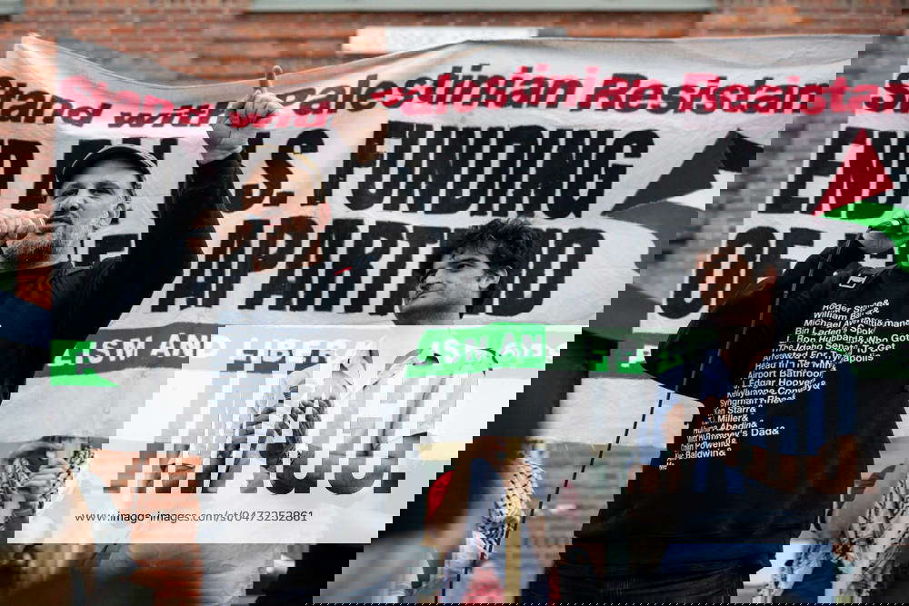 Demonstration for Rafah at GWU encampment A George Washington ...