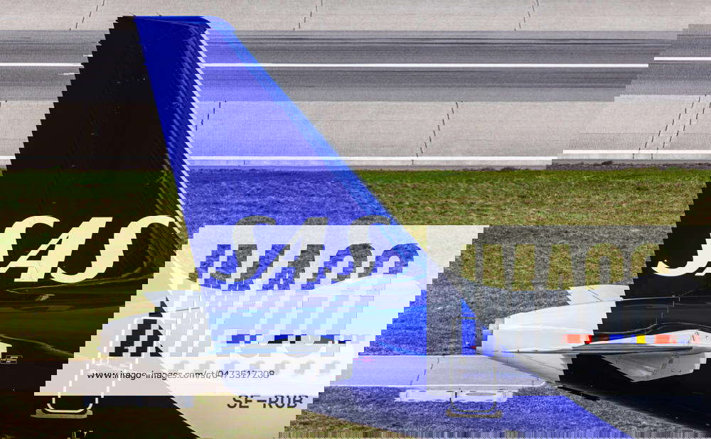 SAS Scandinavian Airlines Tail fin of an Airbus A320 251N Airbus ...