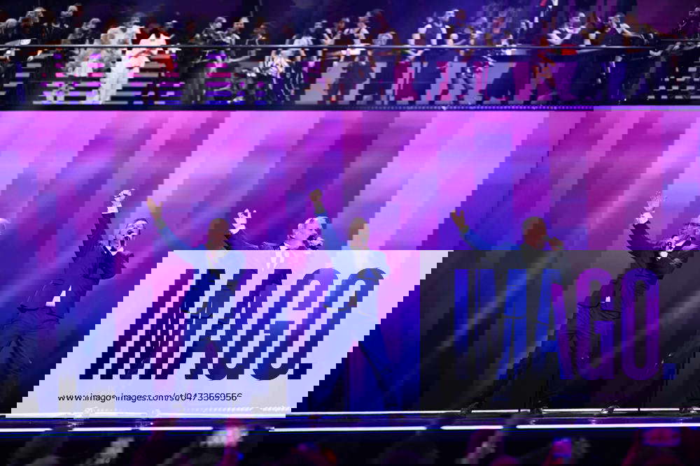 MALMÖ, SWEDEN 20240508 Herreys Louis, Richard and Per Herrey who won ...