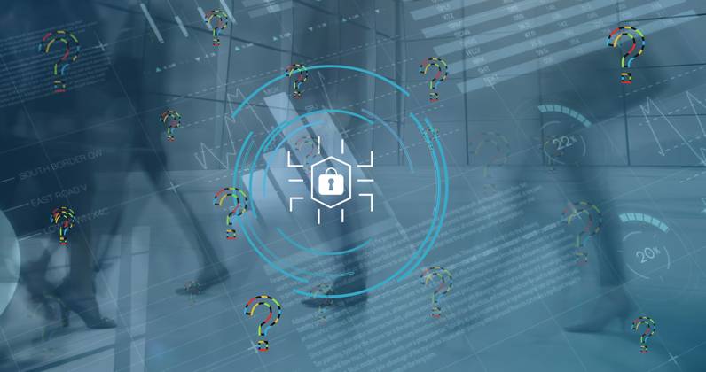 Image of data processing over padlock and server room. Global business ...