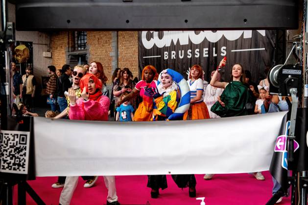 Comic Con Brussels 2024 in Brussels - 11 May 2024 A Cosplayer dressed as Wolverine from the X-Men