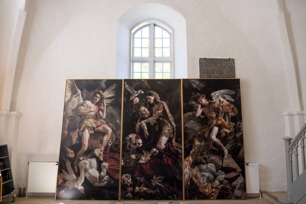 Kvaerndrup Church opens its doors and exhibits the temporary proposal ...