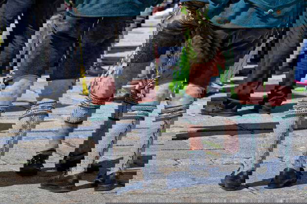 Bavaria, country and people With Haferl shoes, traditional stockings ...