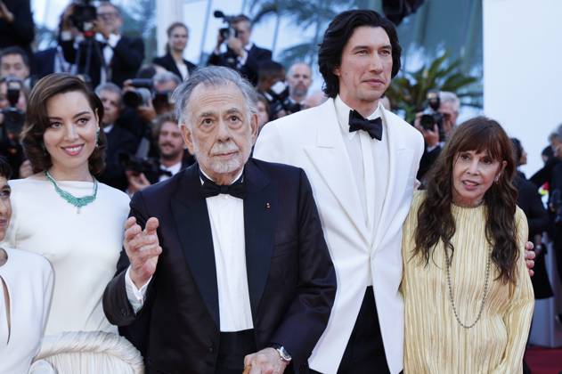 Aubrey Plaza, Francis Ford Coppola, Adam Driver and Talia Shire at the ...
