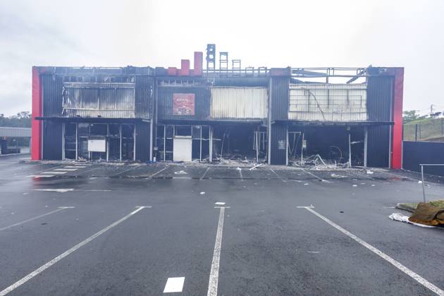 Riots aftermath in New Caledonia - Noumea Aftermath of rioting at Kune ...