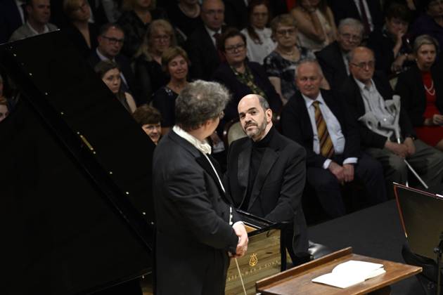 Czech conductor Jakub Hrusa, left, and Russian-American pianist Kirill ...