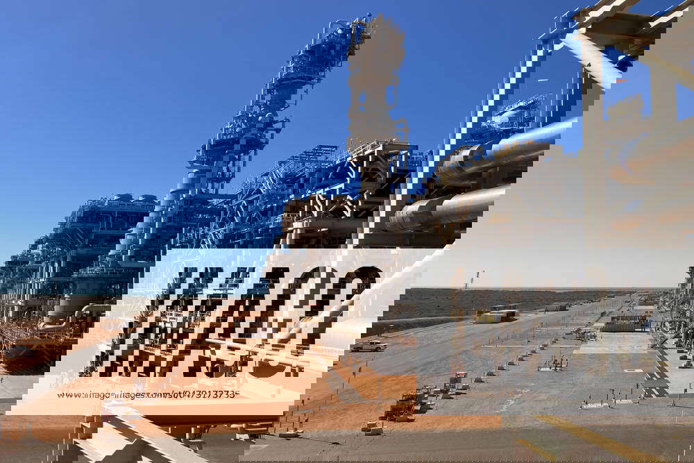 BARROW ISLAND LNG PLANT STOCK, The Train 1 processing unit is seen at ...