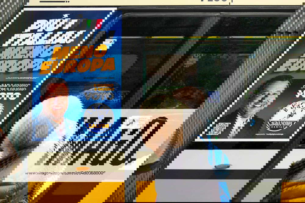 Milan - European Elections - election campaign on taxis, buses and ...