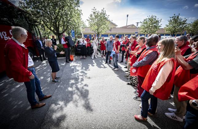 LUND 2024 05 24 Social Democrats party leader Magdalena Andersson and ...