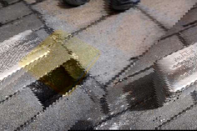 The first Stolperstein is laid in Erfurt Photo from 31 05 2024 It ...