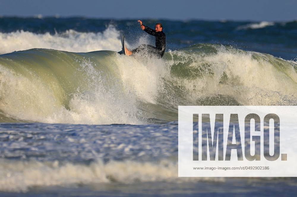 Syndication: Florida Times-Union Ryan Bannerot surfs Monday, April 22, 2024 in the Atlantic Ocean