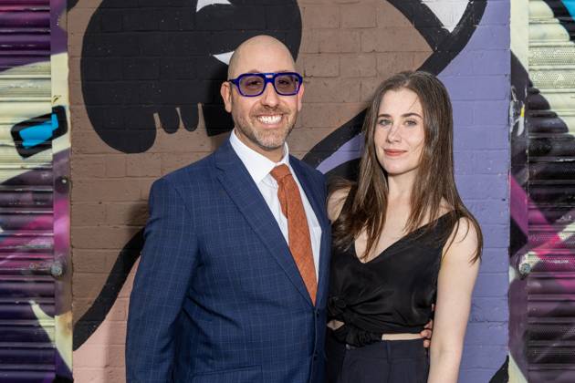 London, United Kingdom: Emmy nominated filmmaker, Stephen Robert Morse and Rachel Loughran, attend