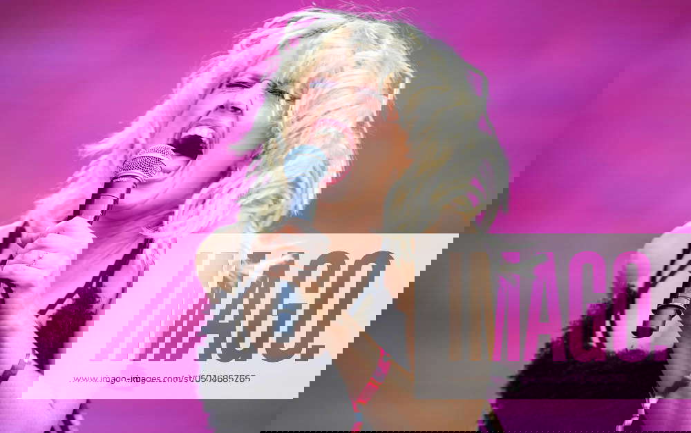 Amy Taylor of the band Amyl and the Sniffers, performs live at ...