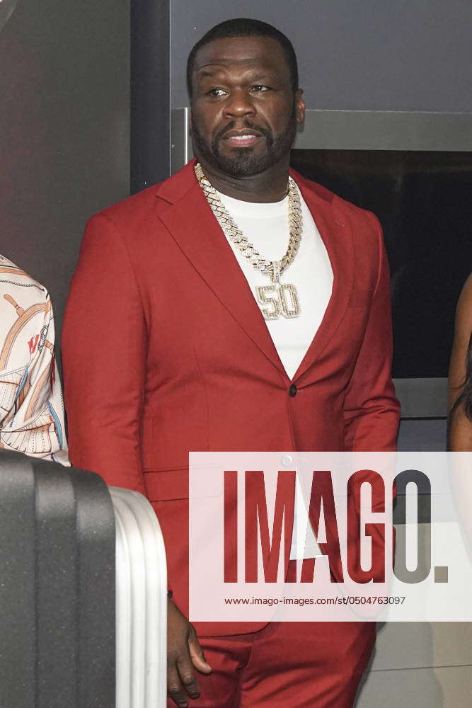 50 Cent at the press event for the final 4 season of the TV series ...