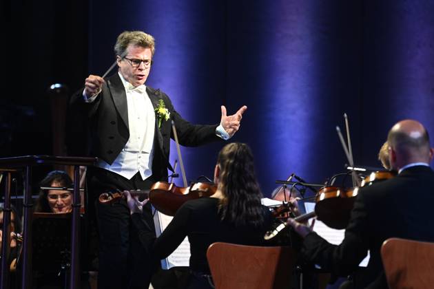 Conductor Jakub Hrusa conduct the Ceremonial Opening Concert Smetana200 ...