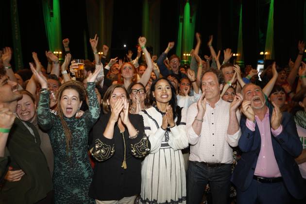 STOCKHOLM, SWEDEN 20240609 Spokesperson Amanda Lind, top candidates ...