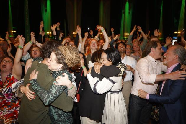 STOCKHOLM, SWEDEN 20240609 Spokesperson Amanda Lind, top candidates ...