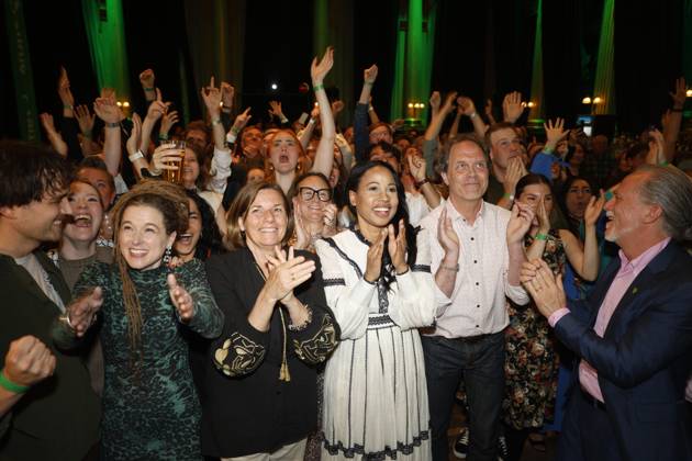 STOCKHOLM, SWEDEN 20240609 Spokesperson Amanda Lind, top candidates ...