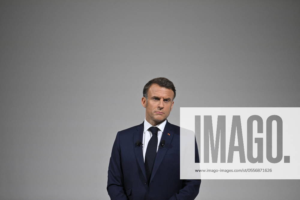 President Macron Press Conference - Paris French President Emmanuel ...