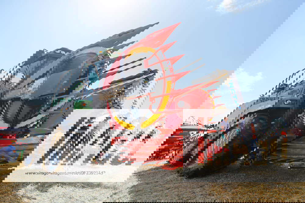 RUSSIA, ROSTOV-ON-DON REGION - : An RSM-2650 forage harvester stands on ...