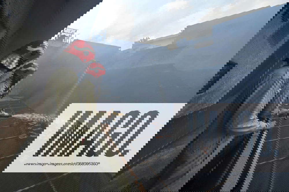 NEW DELHI, INDIA - JUNE 14: Firefighters seen during cooling off ...