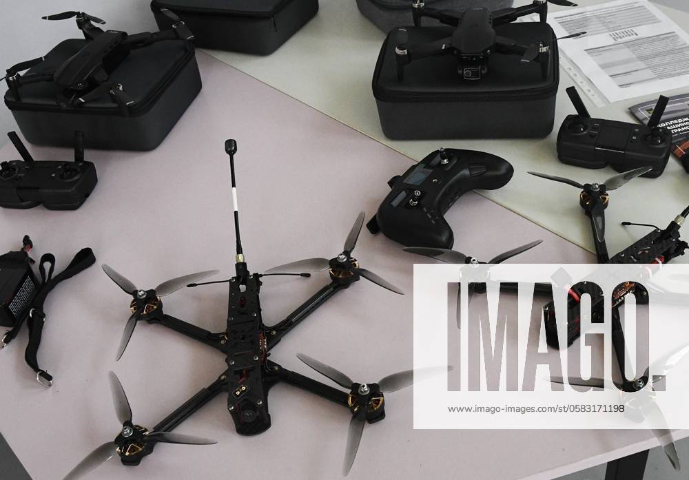 Russia UAV Operators Training 8711119 19.06.2024 A view shows training drones during the training