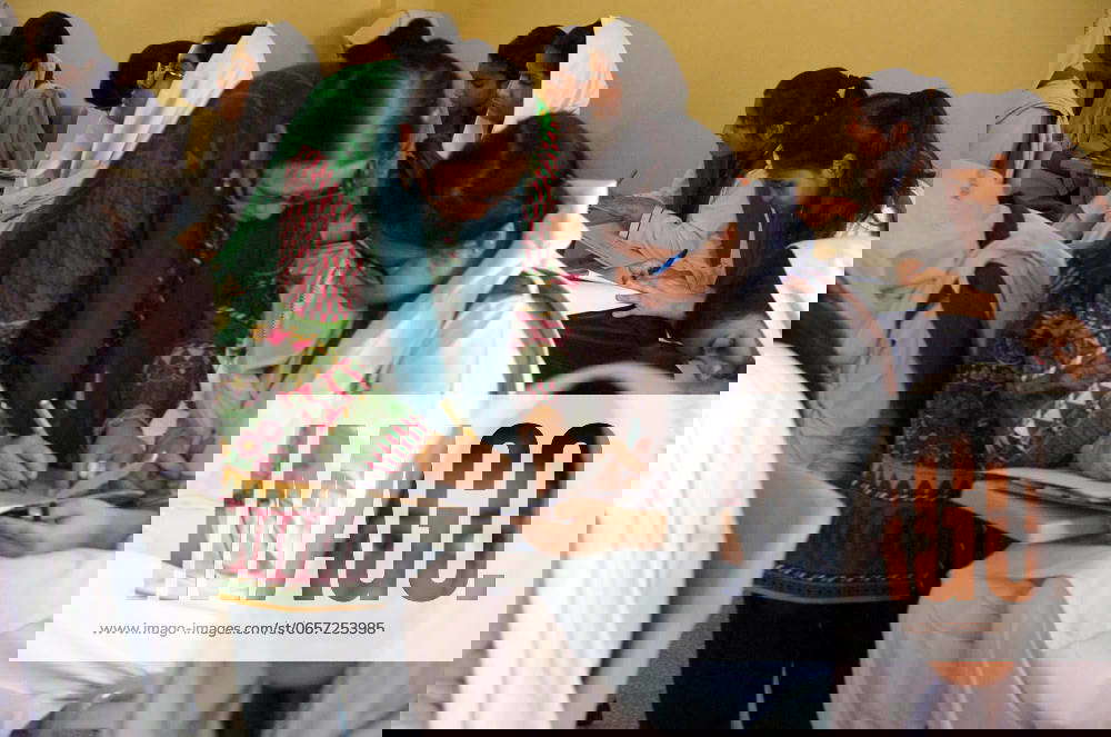 HYDERABAD, PAKISTAN, APR 02: Students solve paper at an examination ...