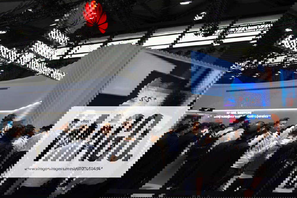 MWC 2024 In Shanghai A Huawei booth is being seen at SNIEC in Shanghai, China, on June