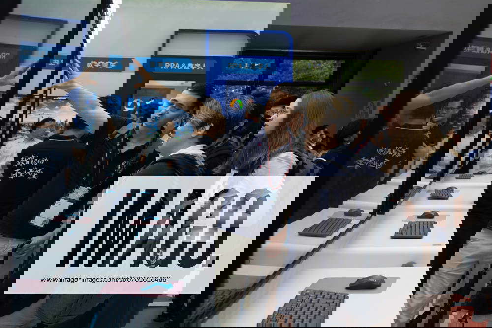 MWC 2024 In Shanghai Asiainfo booth is being seen at SNIEC in Shanghai ...