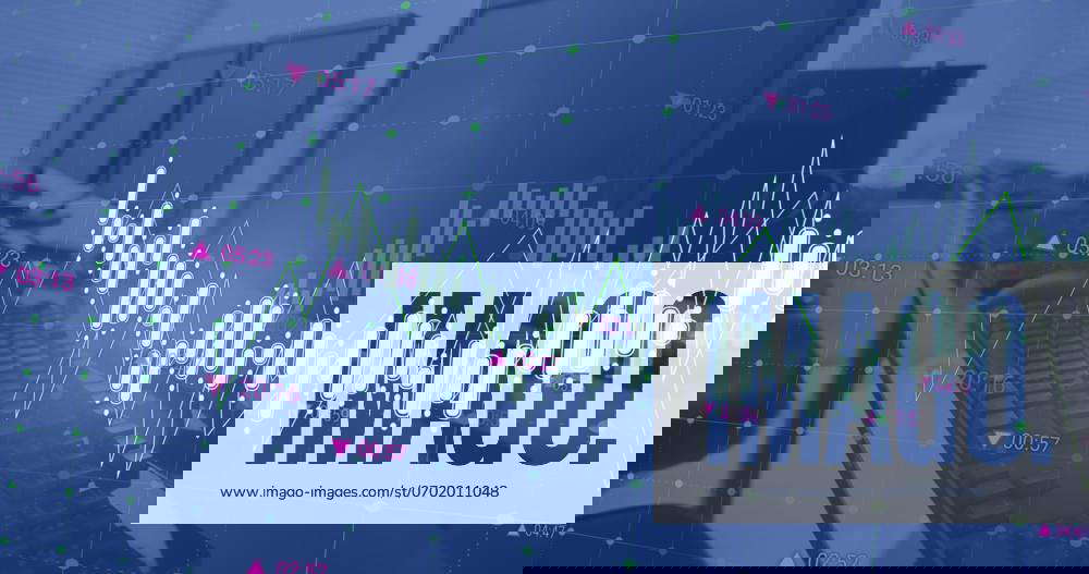 Image of data processing and media icons over road. Global business ...