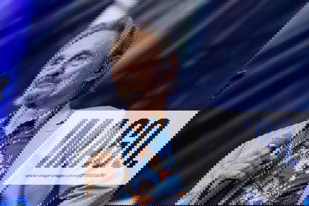 British singer Murray Head in concert at the Printemps de Pérouges ...