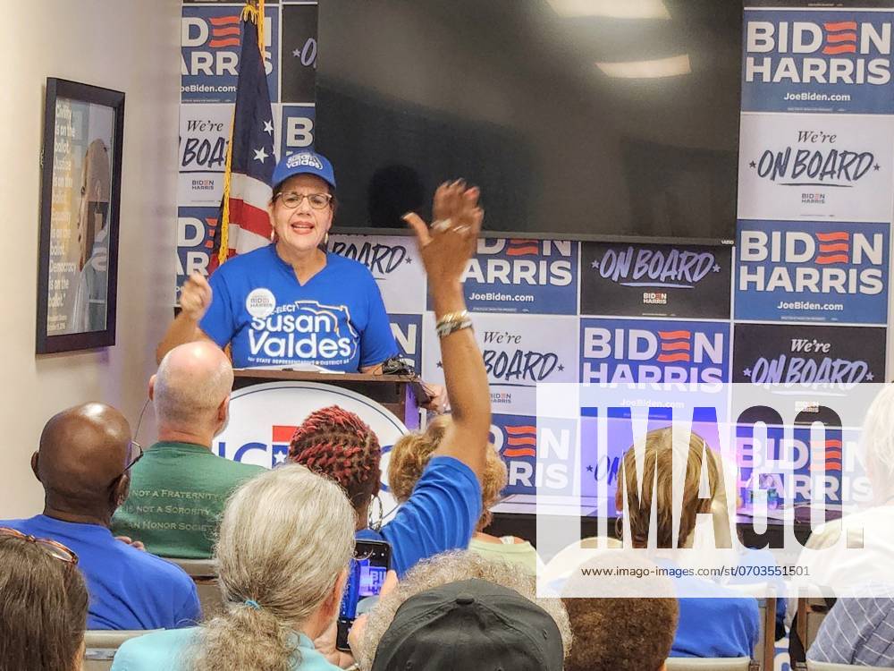 Florida, USA: Democratic state Rep. Susan Valdes speaks to a room of ...