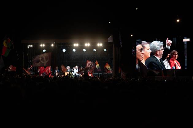Rally At Place De La RÃ publique In Paris, After The First Round Of ...
