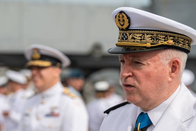 Toulon, France: Portrait of Vice-Admiral Didier Malaterre, Deputy ...