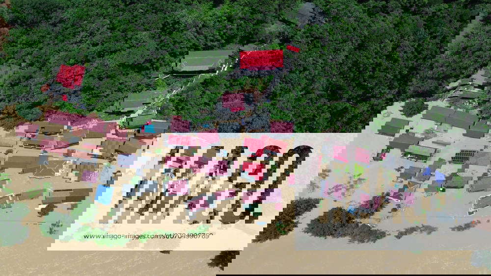 (240702) -- CHENXI, July 2, 2024 -- An aerial drone photo taken on July 2, 2024 shows the flooded