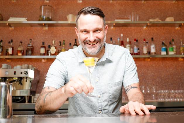Tampa, Florida, USA: Jon Howard, a beverage director, makes a MarTINI ...