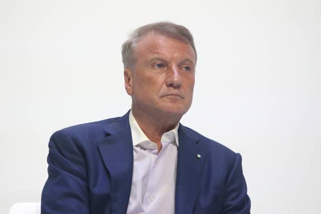 Herman Gref, Chief Executive Officer of Sberbank of Russia, during the ...