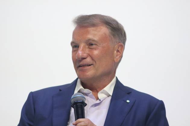 Herman Gref, Chief Executive Officer of Sberbank of Russia, during the ...