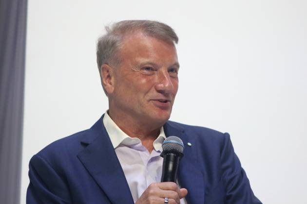 Herman Gref, Chief Executive Officer of Sberbank of Russia, during the ...