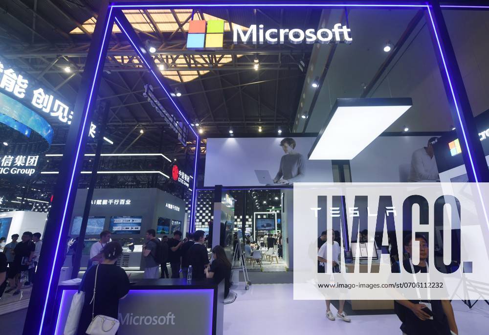 Microsoft Stand at 2024 WAIC in Shanghai SHANGHAI, CHINA - Visitors ...
