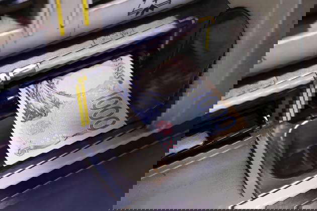 A picture shows a ticket machine compatible with new banknotes at a ...