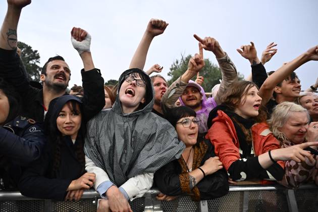 STOCKHOLM, SWEDEN 20240706 The crowd when The Hives play at STHLM ...